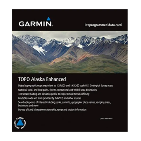 Garmin TOPO Alaska Enhanced microSD/SD card – GPS Nation