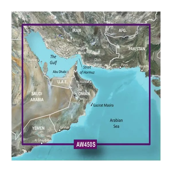 Garmin The Gulf Coastal Charts BlueChart g3 Vision | VAW450S | microSD ...